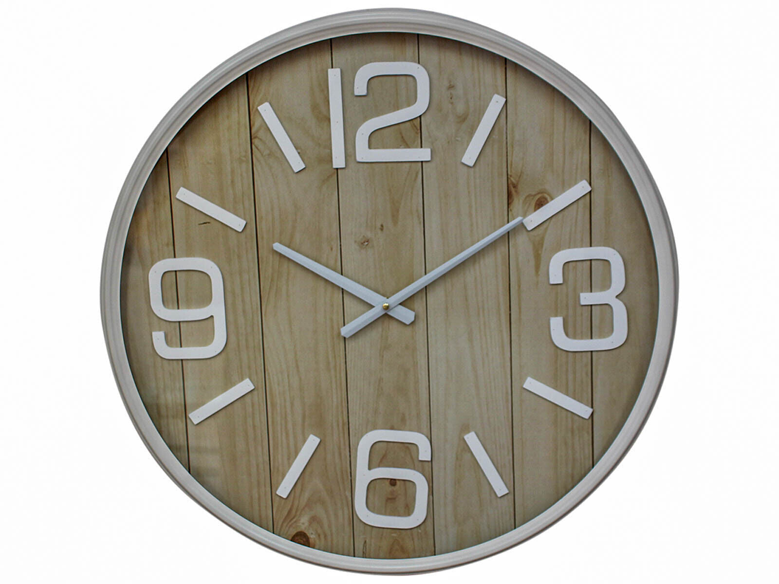 Large Round Wall Clock Hampton Style Coastal Beach 60cm – Belle Living